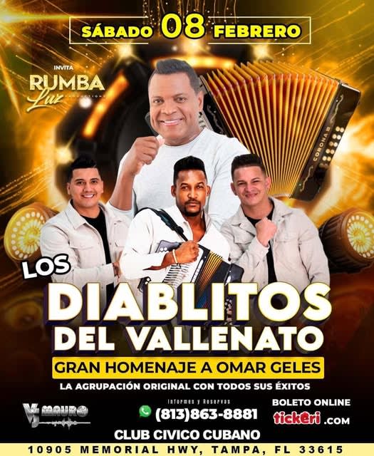 LOS DIABLITOS DEL VALLENATO EN TAMPA = BOLETOS EN LA PUERTA Tickets ...