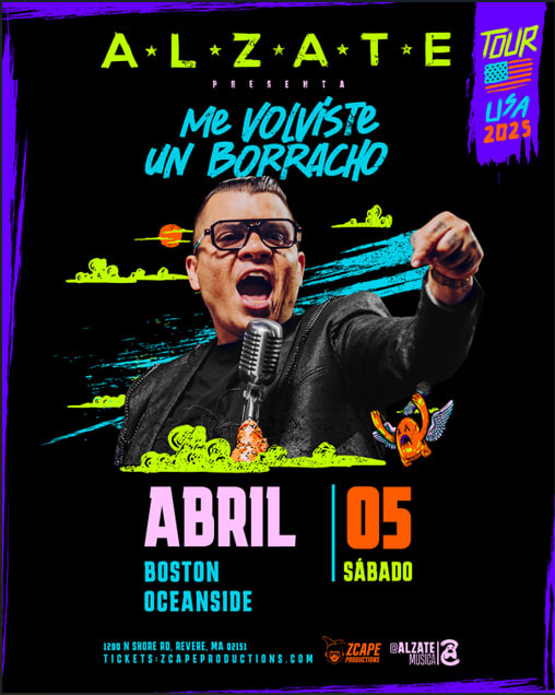 ALZATE EN CONCIERTO EN BOSTON!!! in Revere - Tickets 2025-04-05 ...