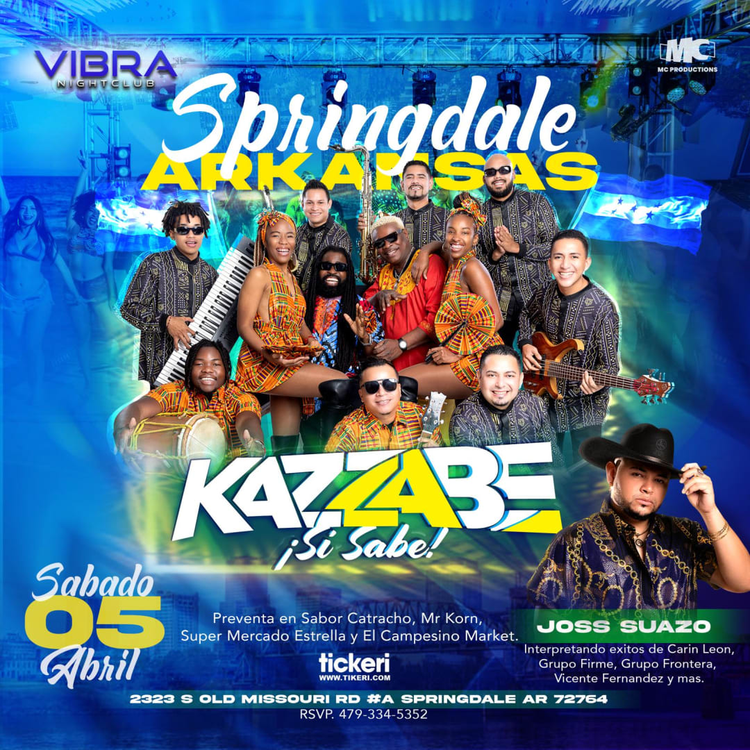 KAZZABE / JOSS SUAZO - SPRINGDALE ARKANSAS Tickets | Boletos - Vibra ...