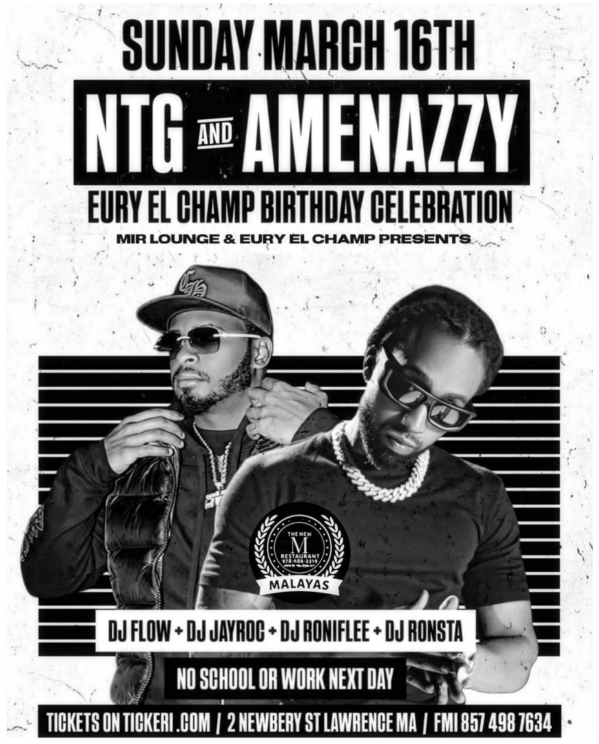 Amenazzy and ntg in Lawrence - Tickets 2025-03-16 | Mir Tapas Lounge