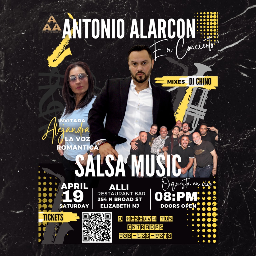 Salsa Music Antonio Alarcon Tickets | Boletos - Alli restaurant Bar 254 ...