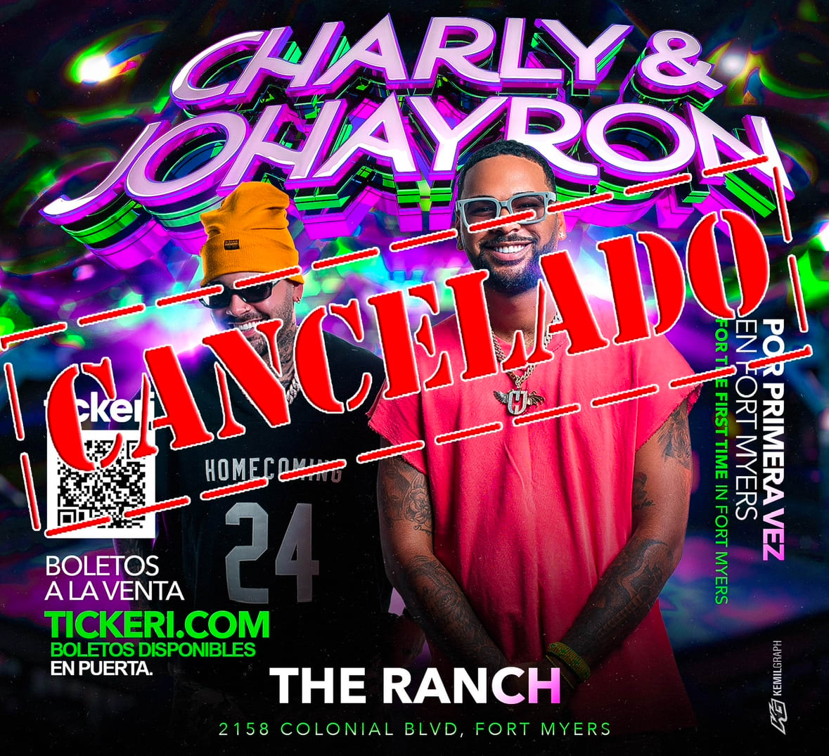CHARLY & JOHAYRON Tickets | Boletos - The Ranch, Fort Myers | 2025-03 ...