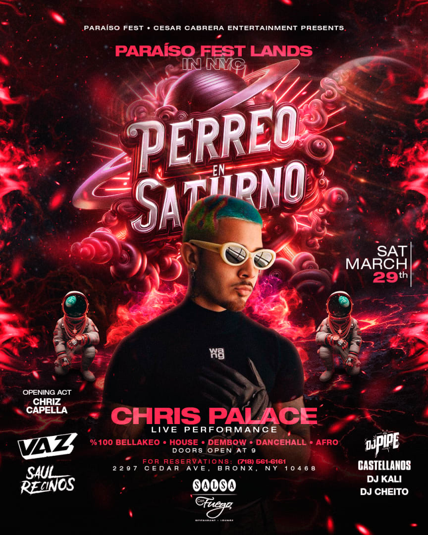 Chris Palace Performing Live At Salsa Con Fuego in Bronx - Tickets 2025 ...