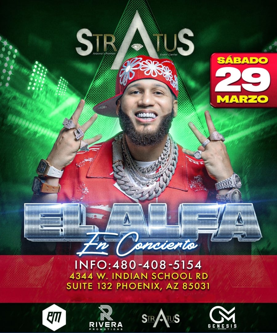 EL ALFA EN CONCIERTO!!! in Phoenix - Tickets 2025-03-29 | Stratus Event ...