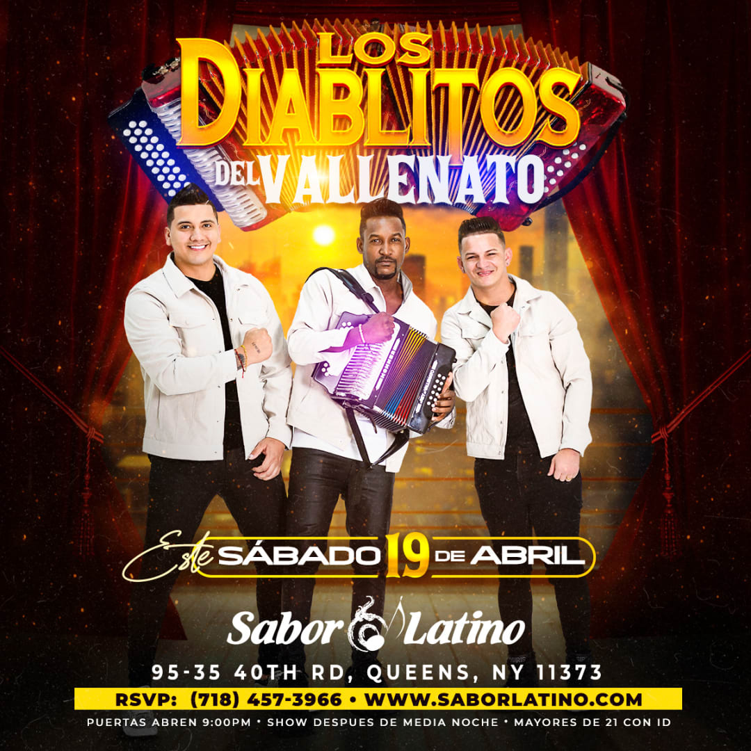 LOS DIABLITOS DEL VALLENATO EN SABOR LATINO in Queens - Tickets 2025-04 ...