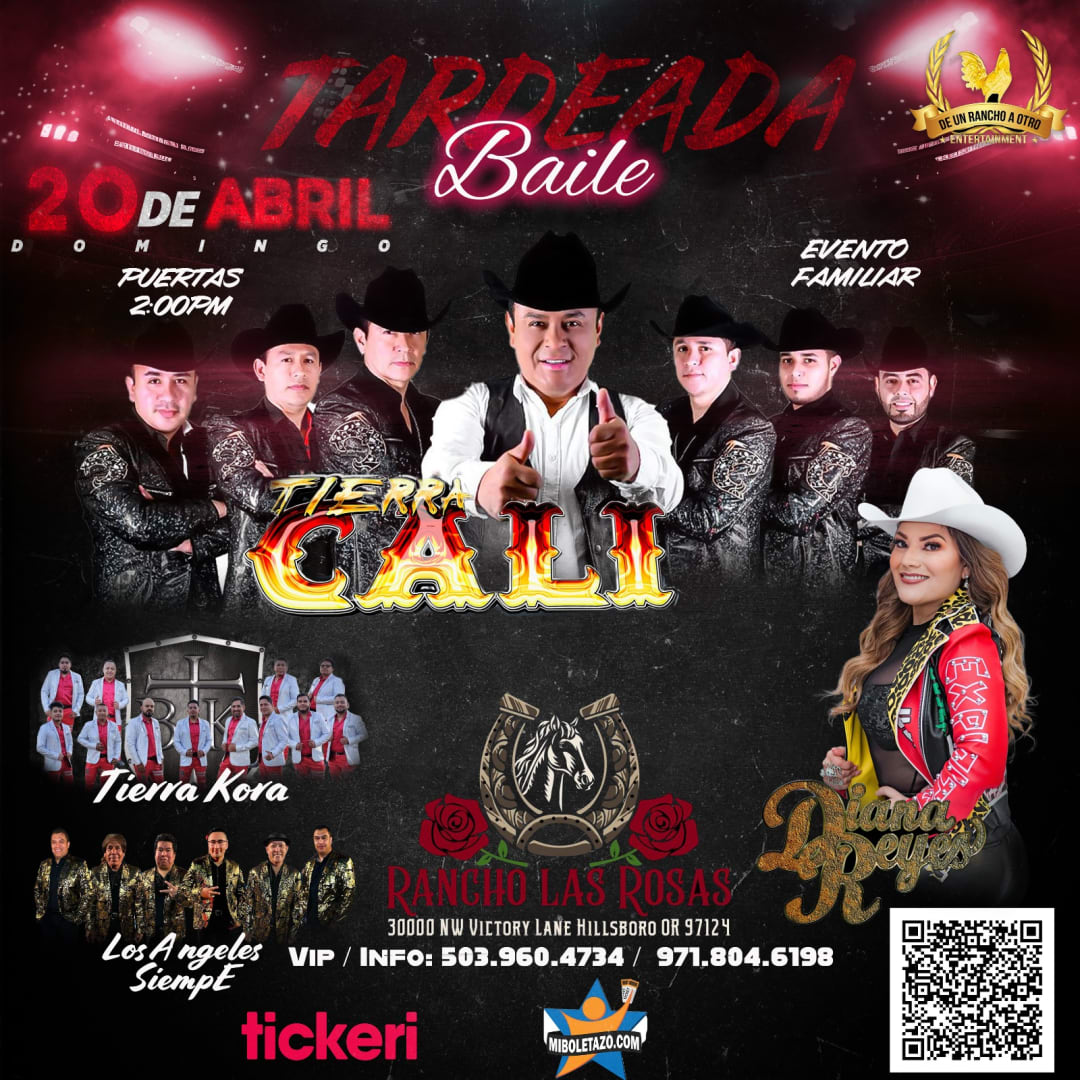 🎶 Tardeada Baile con Tierra Cali, Diana Reyes y más - Rancho Las Rosas ...