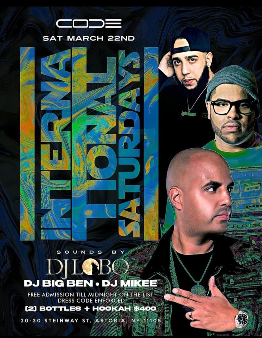 International Saturdays At Code Astoria Tickets | Boletos - Code ...