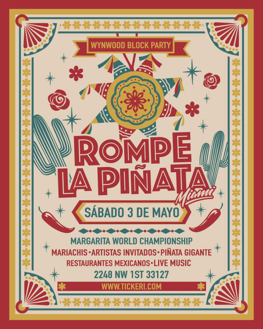 ROMPE LA PIÑATA MIAMI!!! Tickets | Boletos - THE STREET, Miami | 2025 ...