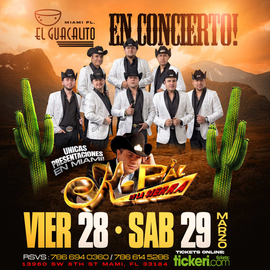 K-Paz De La Sierra En Concierto in Miami - Tickets 2025-03-28 | El ...