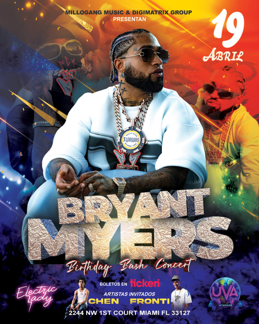 Bryant Myers Birthday Bash Concert in Miami - Tickets 2025-04-19 ...