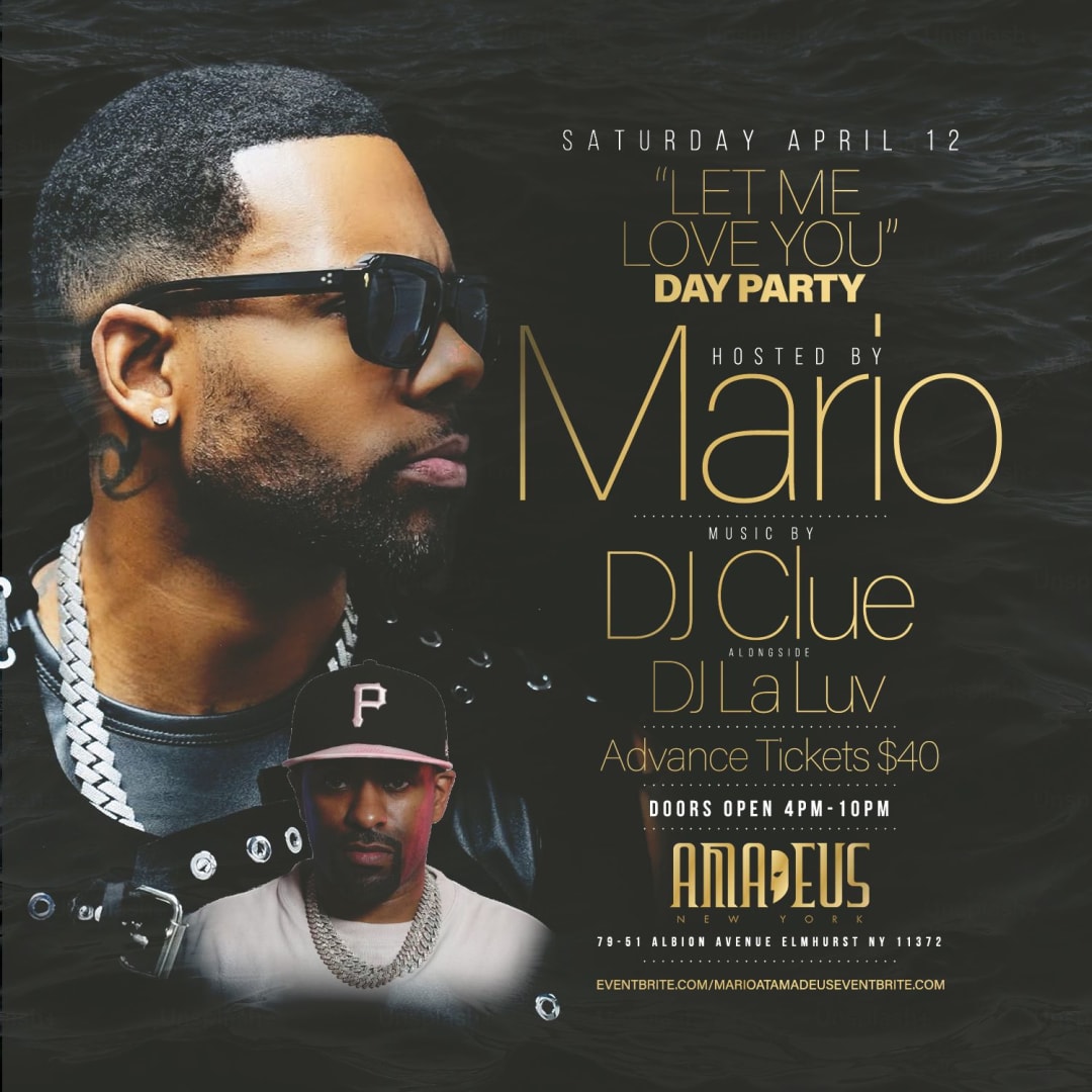 Day Party Mario Live With DJ Clue At Amadeus Nightclub Tickets ...