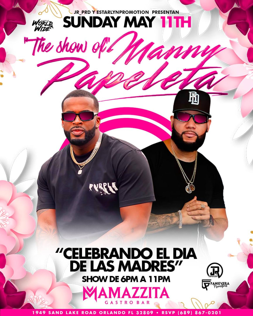 The show of manny papeleta in Orlando - Tickets 2025-05-11 | Mamazzita ...