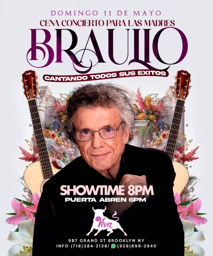 Braulio “Cena Concierto para las Madres” in Brooklyn - Tickets 2025-05 ...