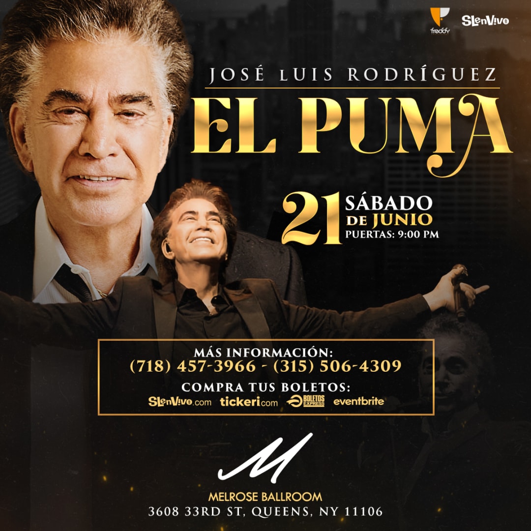 JOSE LUIS RODRIGUEZ "EL PUMA" Tickets | Boletos - Melrose Ballroom, New ...