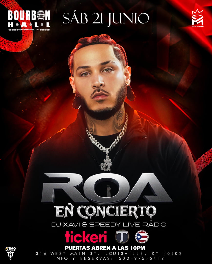 ROA en concierto Louisville in Louisville - Tickets 2025-06-21 ...