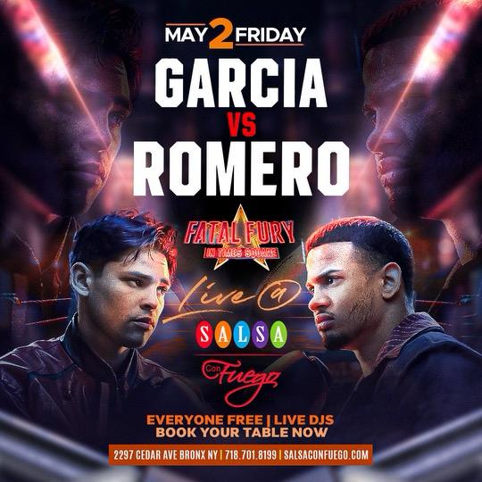 FIGHT NIGHT @ SALSA CON FUEGO | GARCIA VS. ROMERO in Bronx - Tickets ...