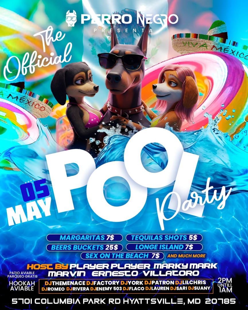 5 de mayo pool party Tickets | Boletos - PERRO NEGRO NIGHT CLUB A LA ...
