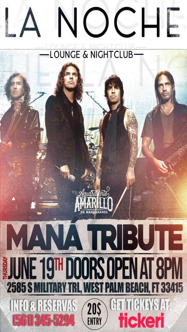 Tributo a MANA in West Palm Beach - Tickets 2025-06-19 | La Noche ...