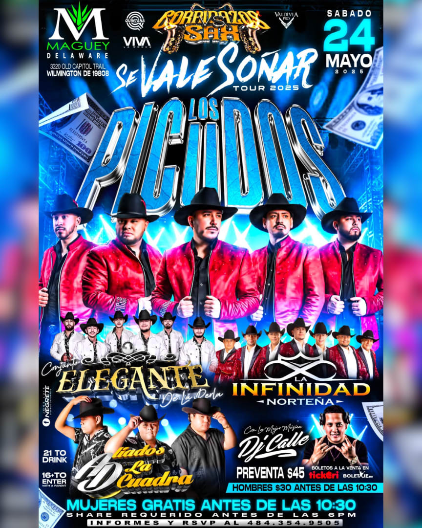 LOS PICUDOS ELEGANTE Y MÁS in Wilmington - Tickets 2025-05-24 | Maguey ...