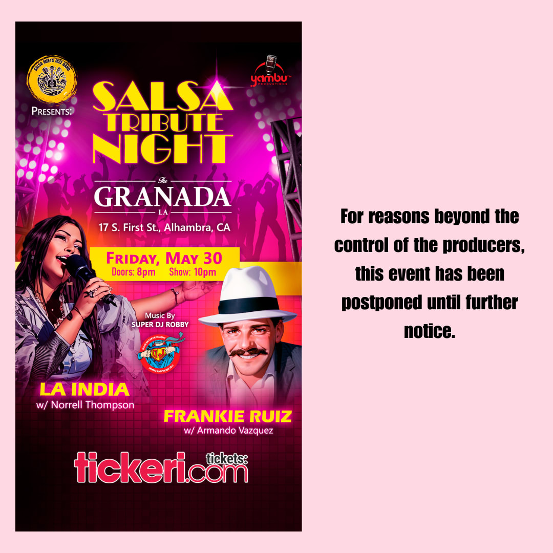 Tribute to La India & Frankie Ruiz Tickets | Boletos - The Granada LA ...