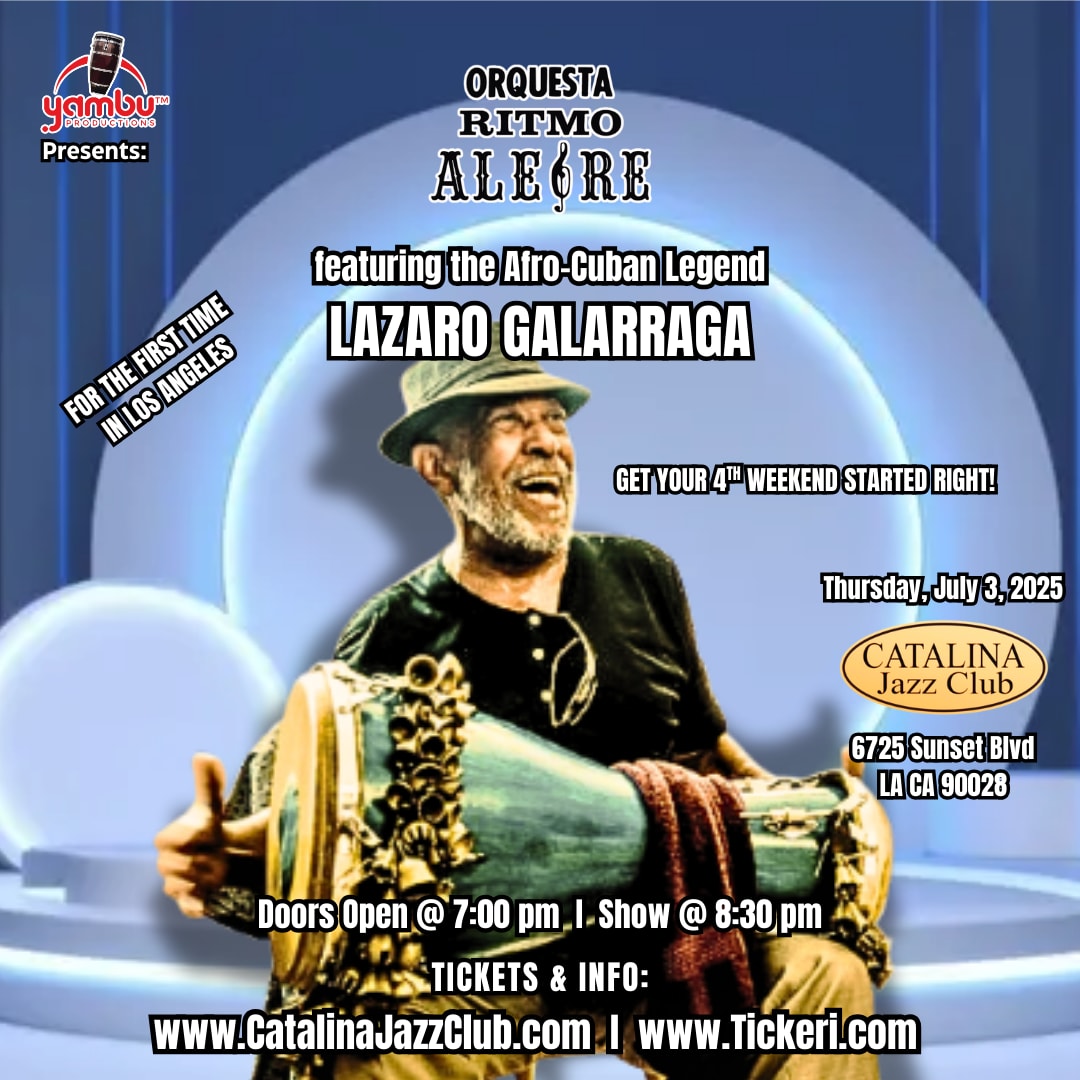 Afro-Cuban Legend Lazaro Galarraga with Orquesta Ritmo Alegre Tickets ...