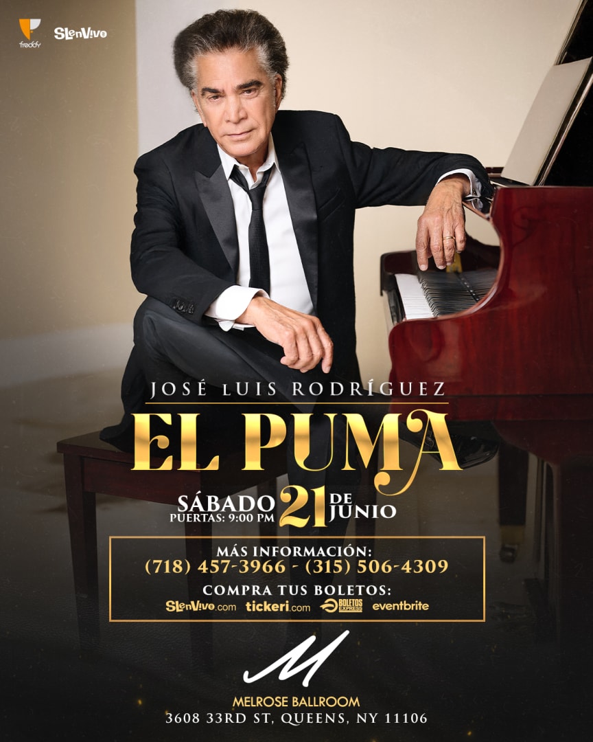 JOSE LUIS RODRIGUEZ "EL PUMA" Tickets | Boletos - Melrose Ballroom, New ...