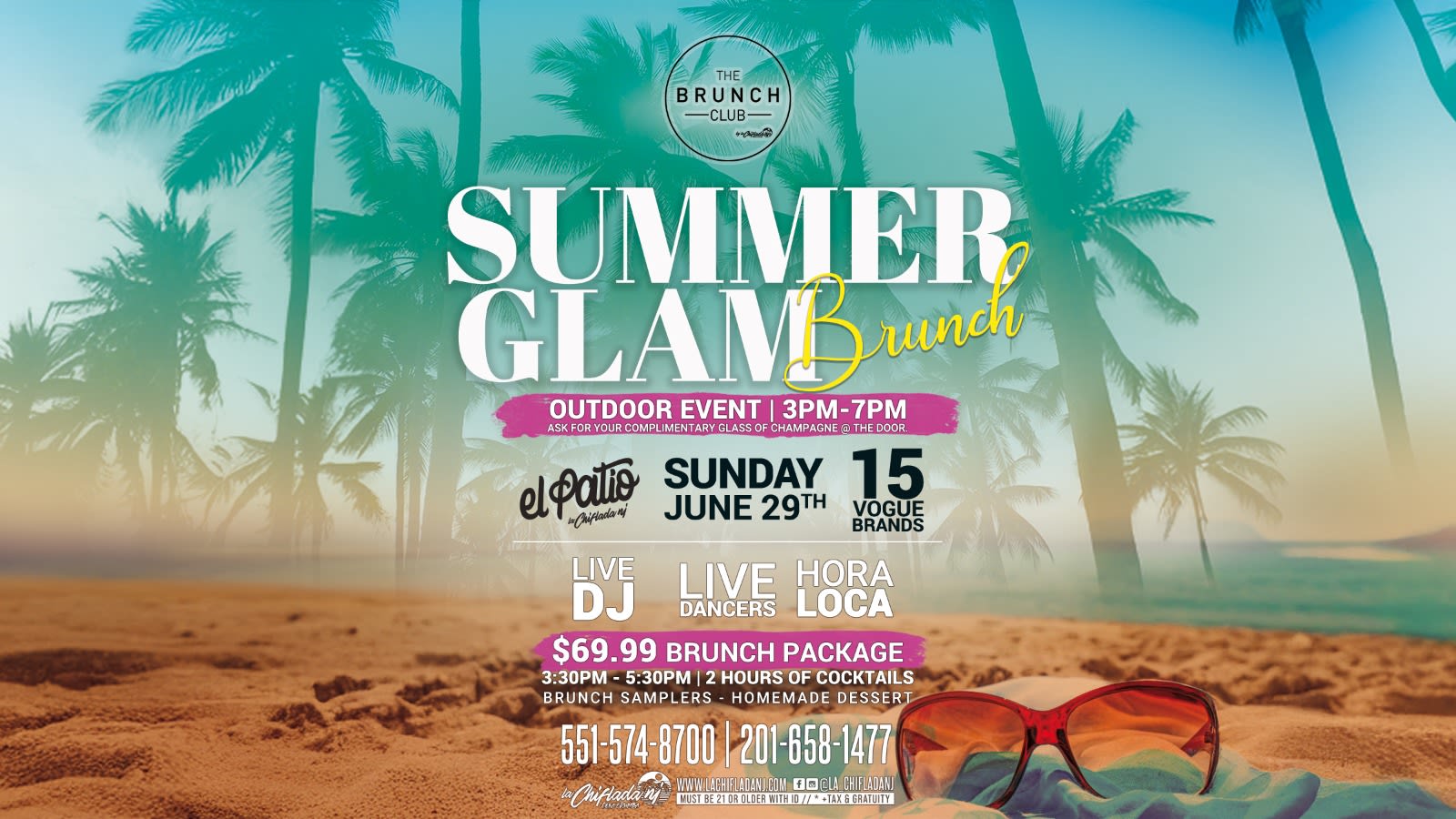 SUMMER GLAM BRUNCH in Paterson - Tickets 2025-06-29 | La Chiflada