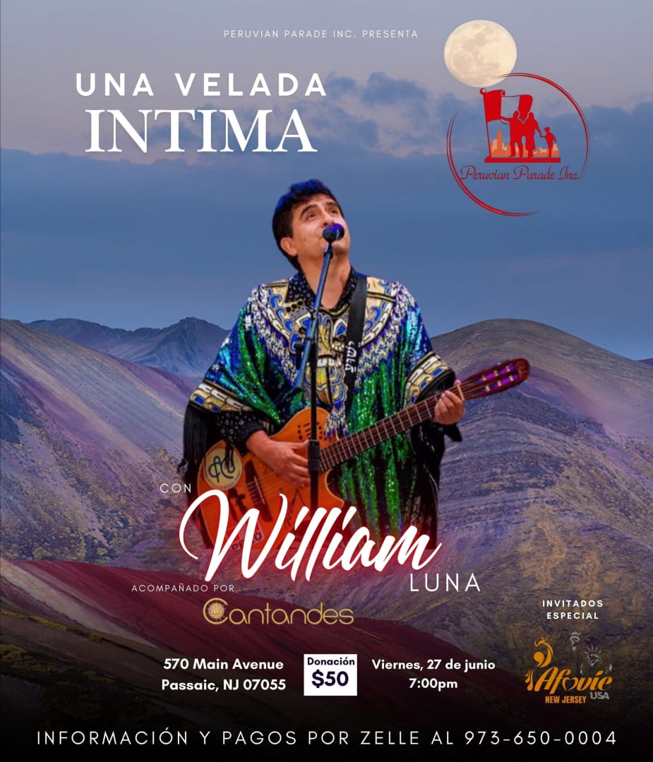 Una velada intima con William Luna en concierto! in Passaic - Tickets ...