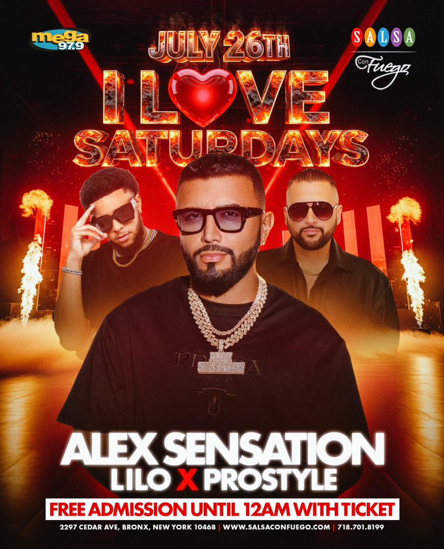 I LOVE SATURDAY'S | ALEX SENSATION SALSA CON FUEGO TAKEOVER in Bronx ...