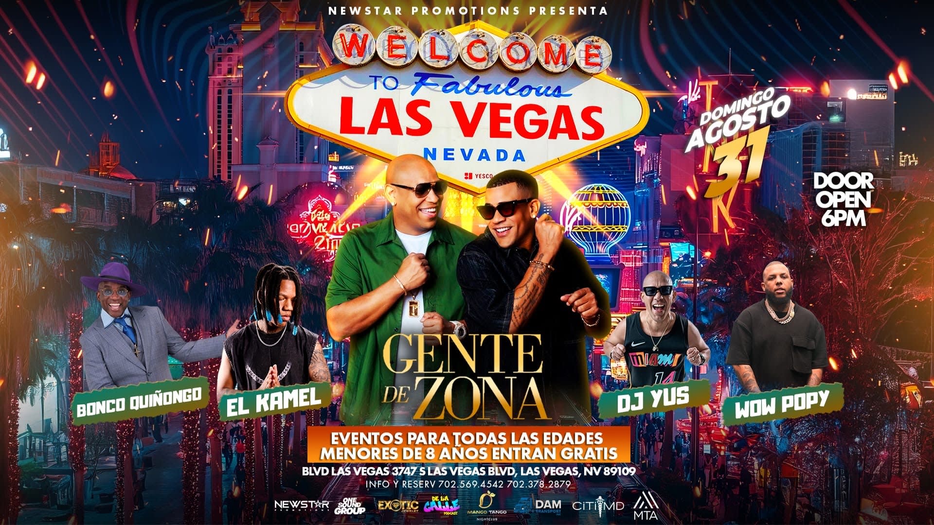 Gente de Zona & Bonco Quiñongo & El kamey & DJ Yus & Wow Popy en vivo ...