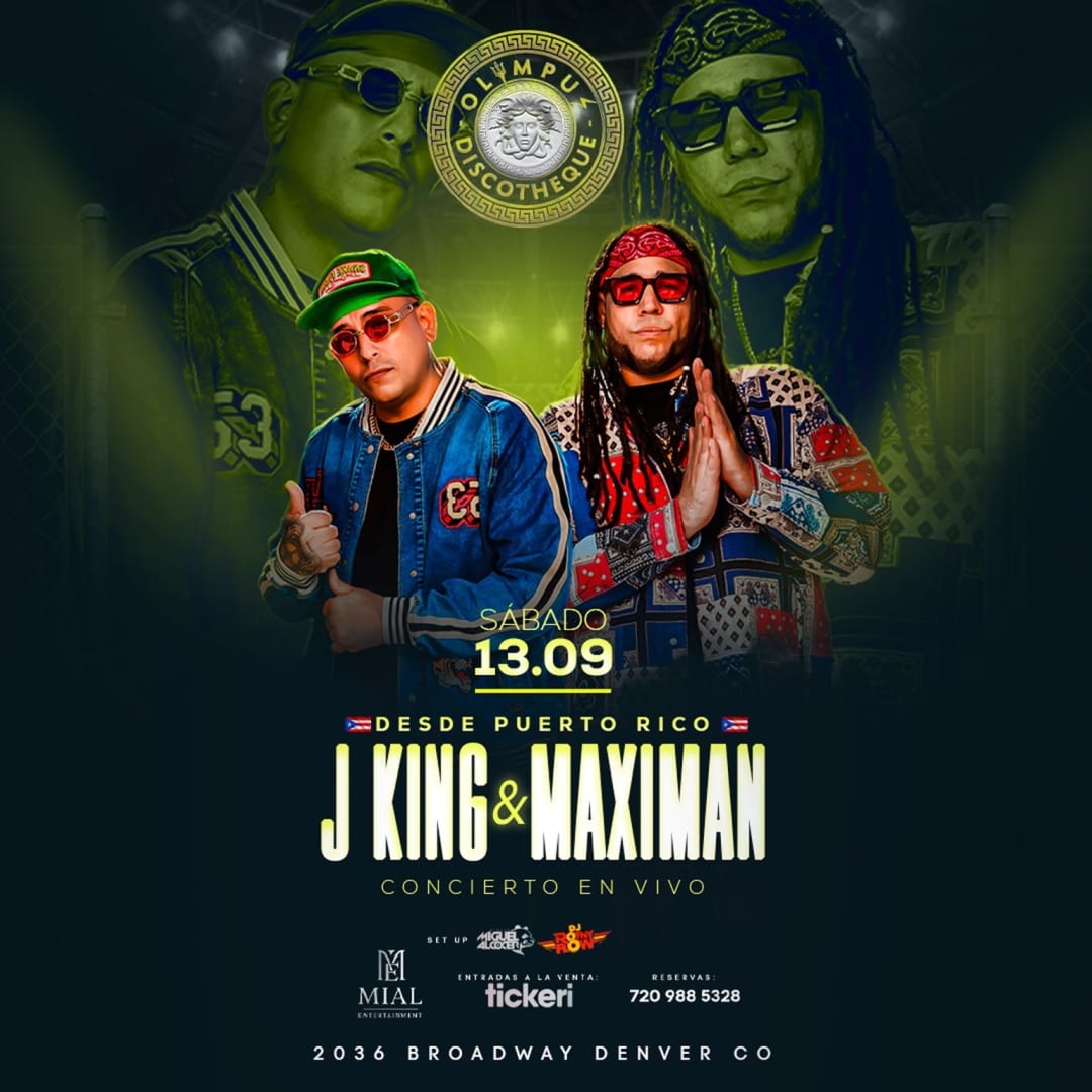 J-KING Y MAXIMAN EN VIVO Tickets | Boletos - Olympus Discotheque ...