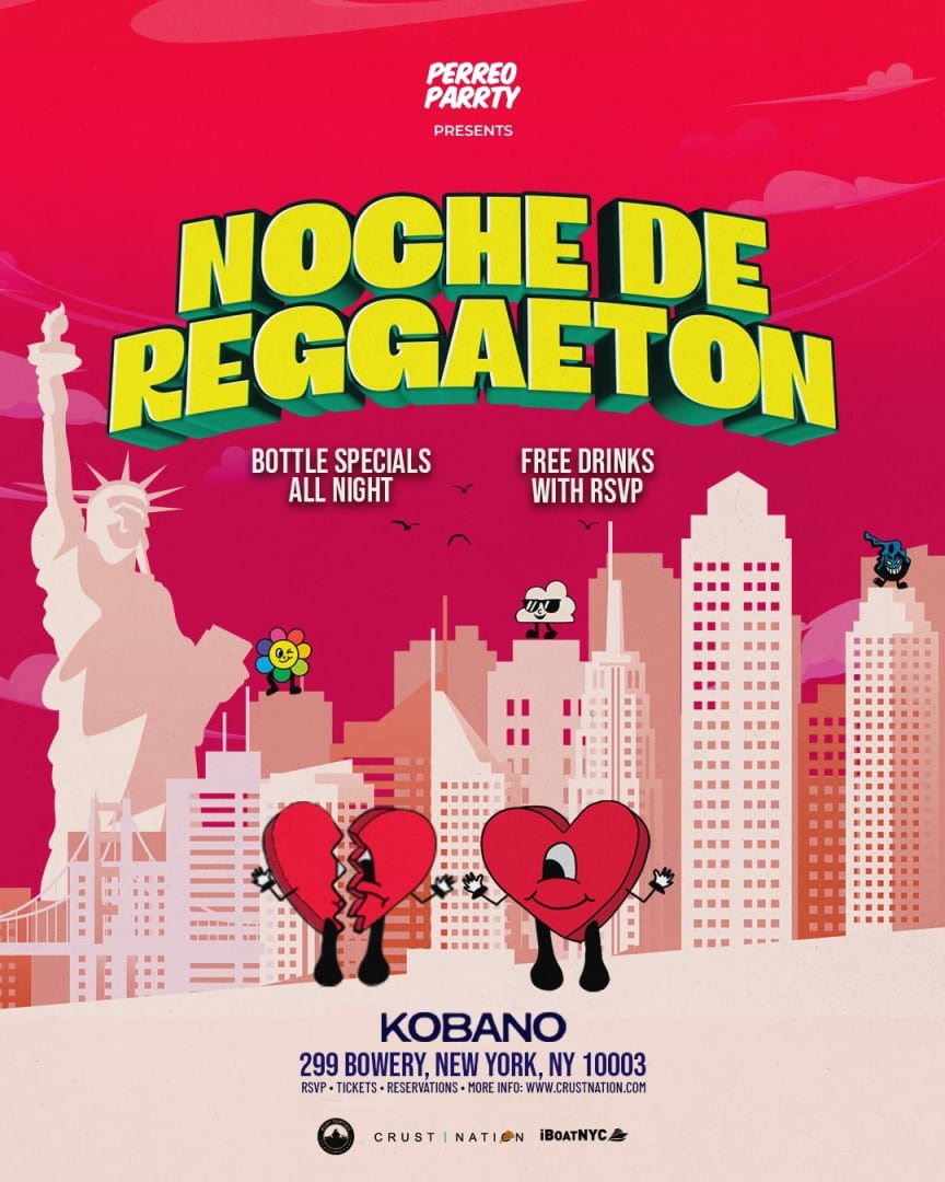 Noche de Reggaeton - Latin & Perreo Dance Parrty at Kobano NYC Tickets ...