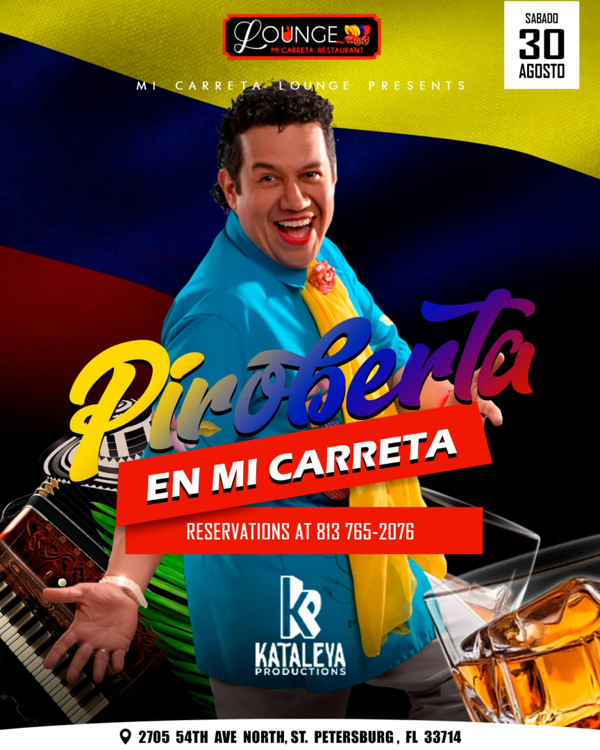 Piroberta en Mi Carreta Lounge – Noche de Comedia y Rumba in St ...