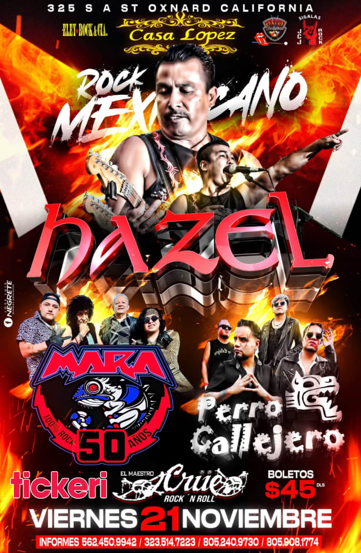Rock Mexicano en vivo in Oxnard - Tickets 2025-11-21 | Casa Lopez ...