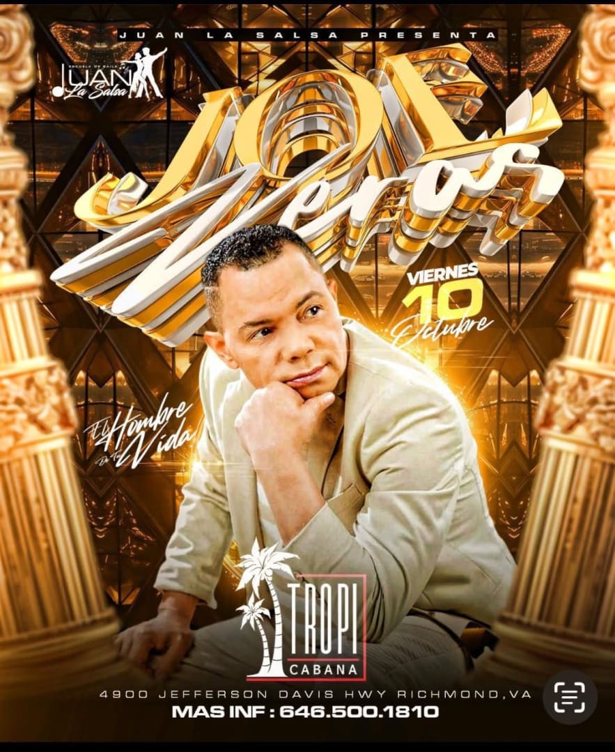 JOE VERAS in Richmond - Tickets 2025-10-10 | Tropicabana