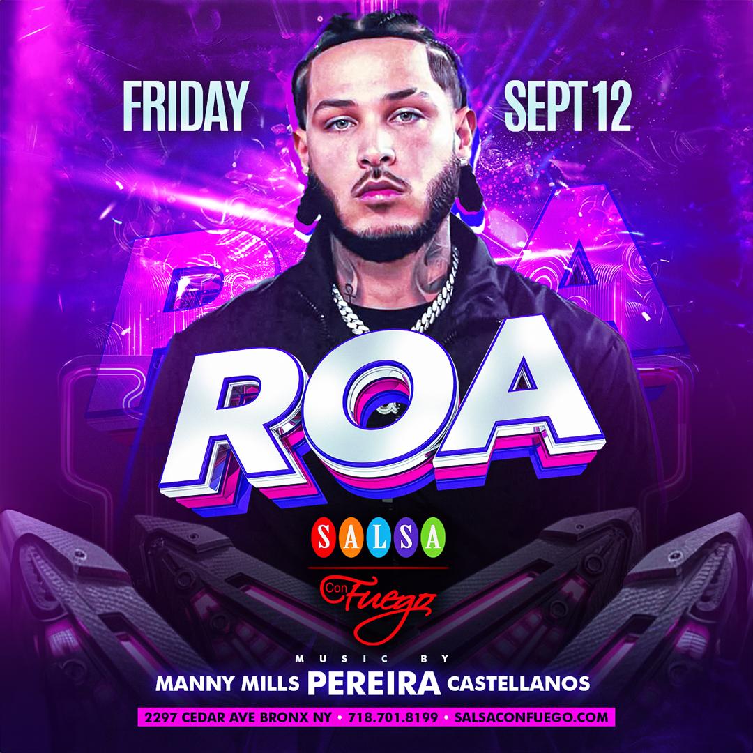 ROA en Vivo en Salsa Con Fuego in Bronx - Tickets 2025-09-12 | Salsa ...