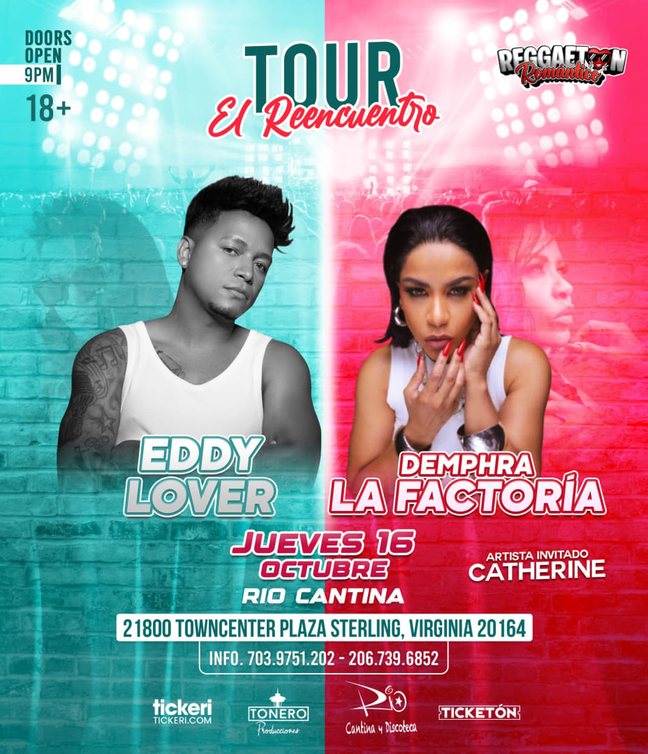 La Factoria Demphra / Eddy Lover Tour el Reencuentro en Sterling ...