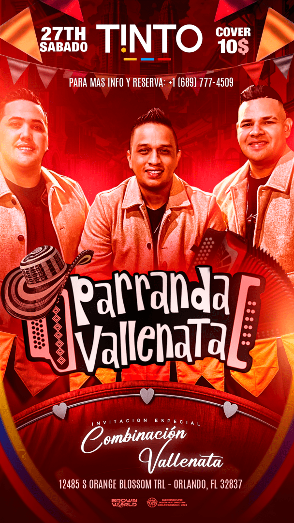 Parranda Vallenata en Orlando – Combinación Vallenata en Vivo en TINTO ...