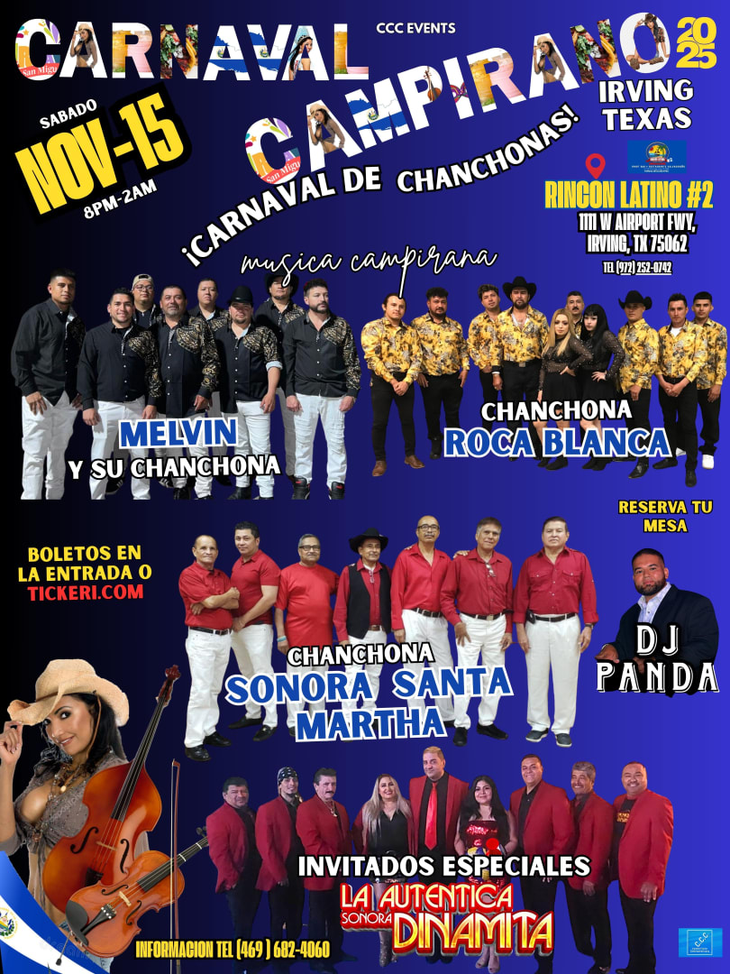 CARNAVAL CAMPIRANO 2025 IRVING, TEXAS / CARNAVAL DE CHANCHONAS ( MUSICA ...