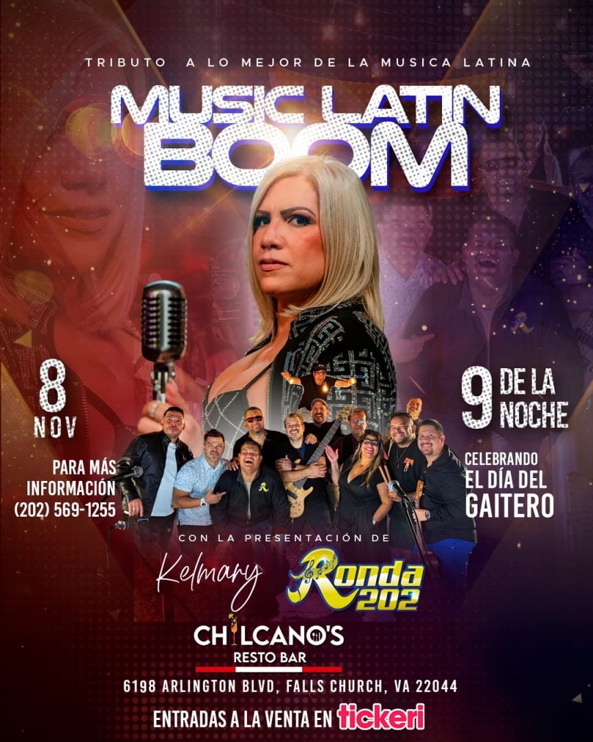 Music Latin BOOM con Kelmary y Ronda 202 in Falls Church - Tickets 2025 ...