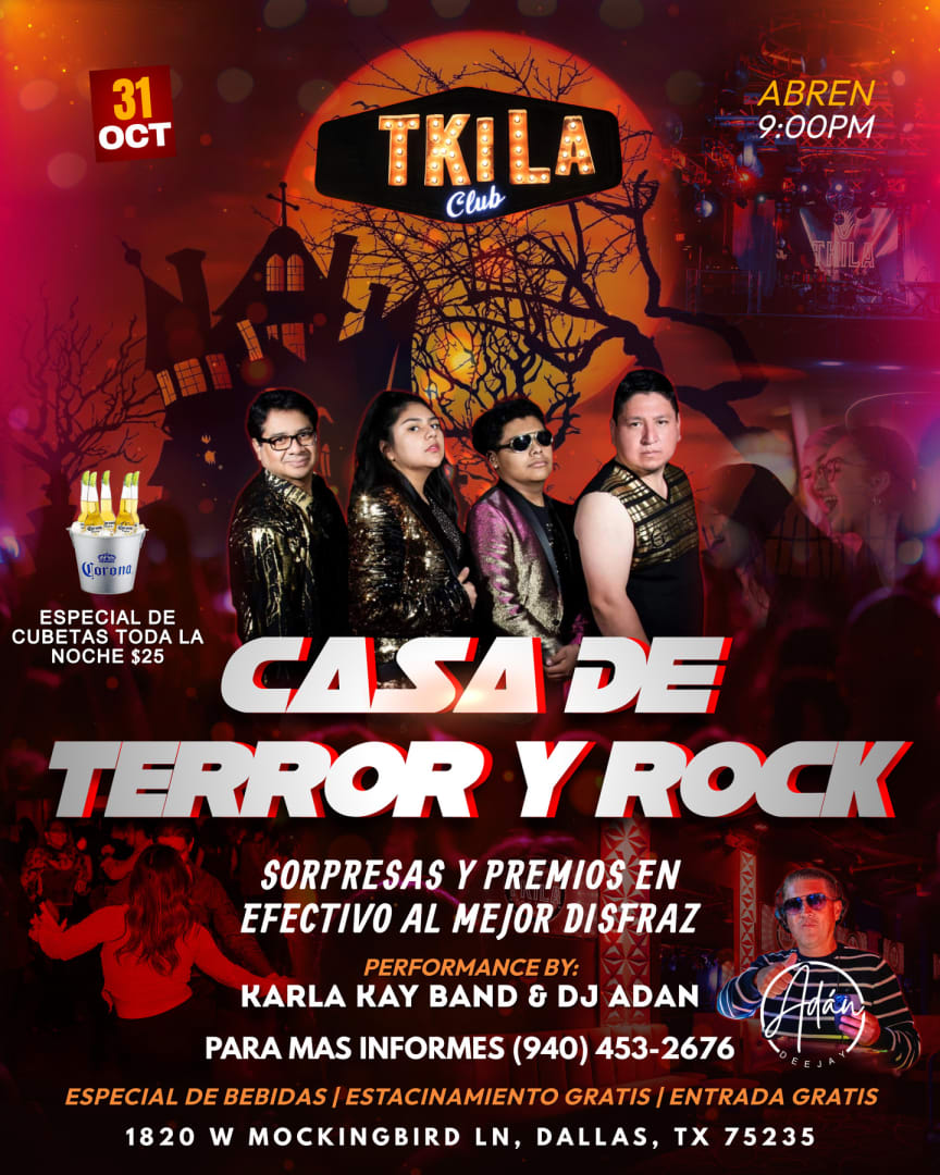 CASA DE TERROR Y ROCK🎸– EDICIÓN HALLOWEEN in Dallas - Tickets 2025-10 ...