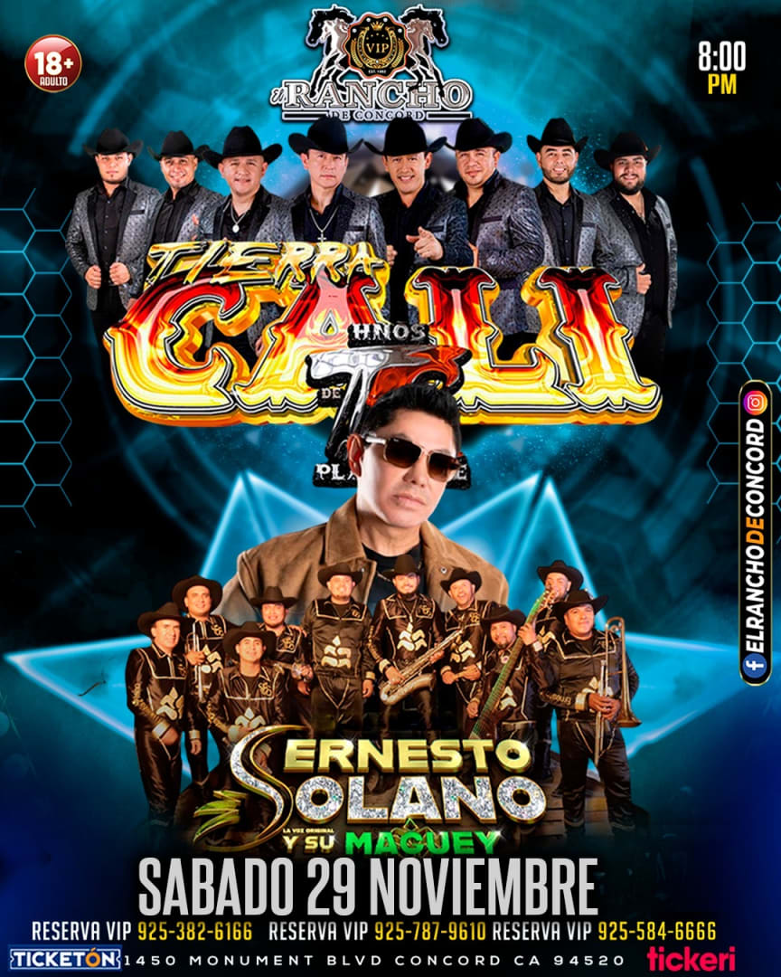 Tierra Cali “Los Hermanos Plancarte” y Ernesto Solano y Su Maguey en ...