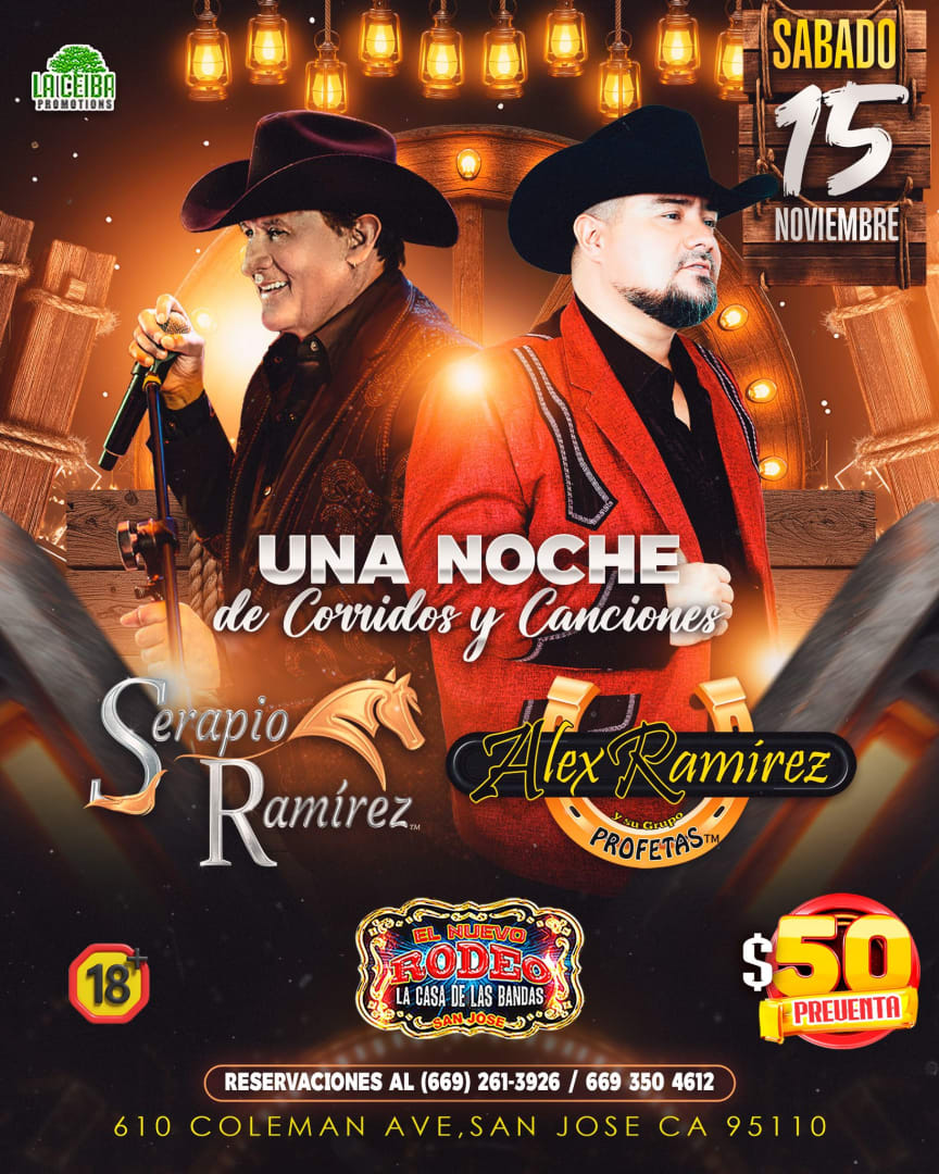 Una Noche de Corridos y Canciones con Serapio Ramírez y Alex Ramírez ...