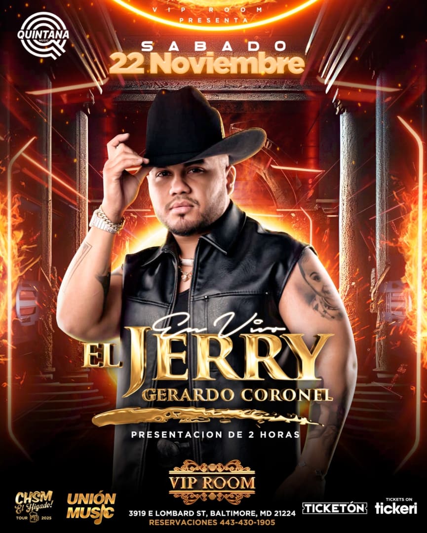 El Jerry Gerardo Coronel en Baltimore in Baltimore - Tickets 2025-11-22 ...