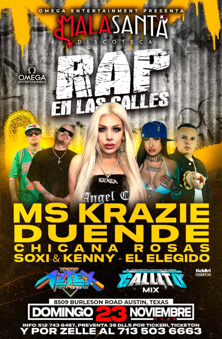 Rap en las calles de Austin in Austin - Tickets 2025-11-23 | Mala Santa
