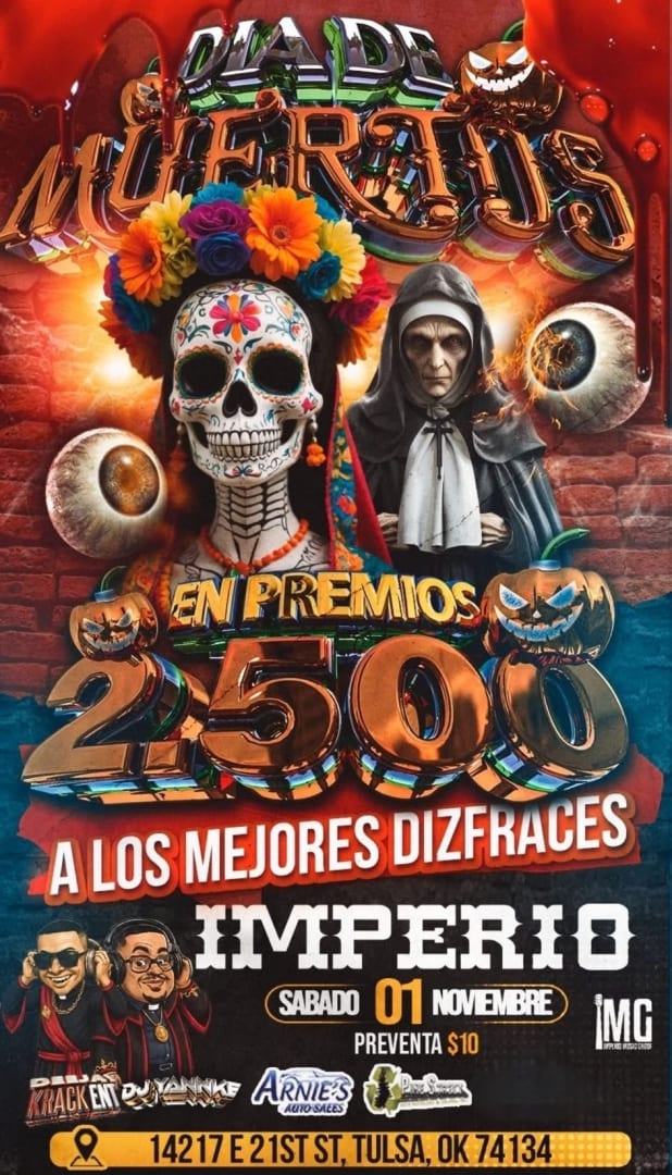 Dia de muertos en Imperio in Tulsa - Tickets 2025-11-01 | Imperio Event ...