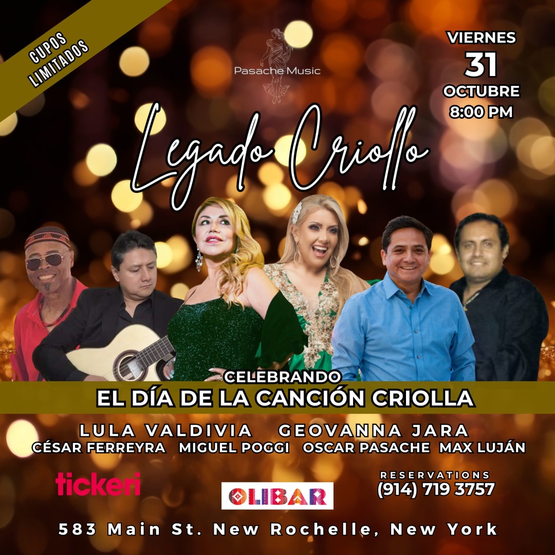 Pasache Music DDLCC - LEGADO CRIOLLO - Olibar Peruvian Cuisine, New ...