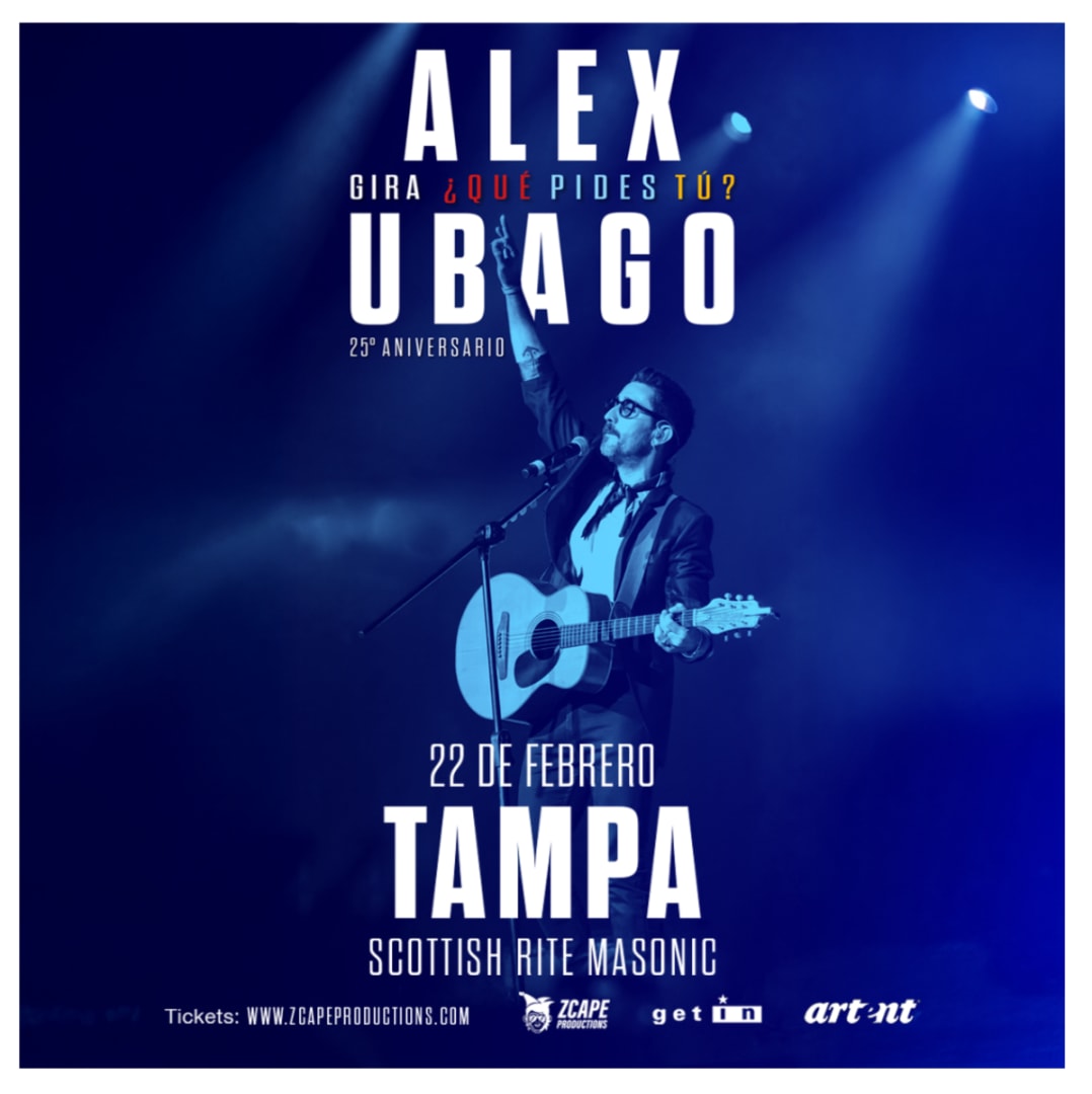 Alex Ubago en concierto en Tampa in Tampa - Tickets 2026-02-22 ...