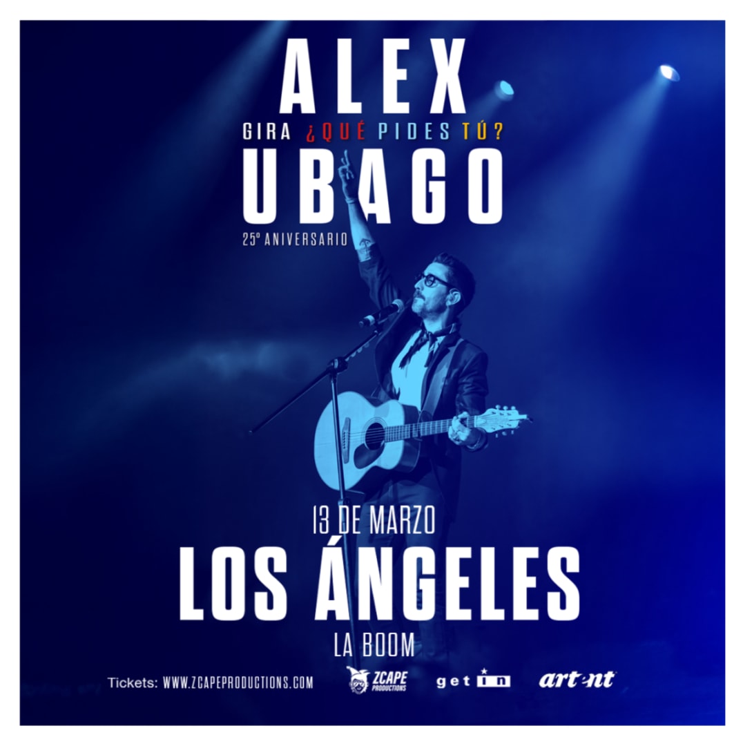 Alex Ubago en concierto en Los Angeles in Los Angeles - Tickets 2026-03 ...