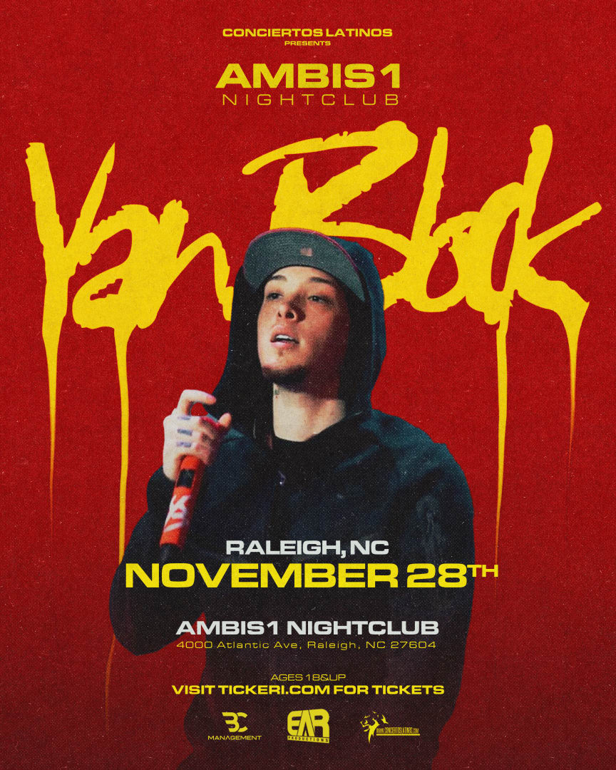 YAN BLOCK - Raleigh, NC in Raleigh - Tickets 2025-11-28 | AMBIS 1 NIGHT ...